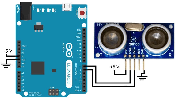 Sensor ultrasónico SRF05 en la Robótica educativa